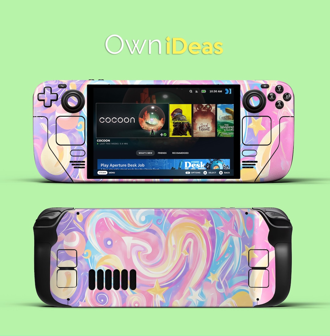 Steam Deck Transparent Skin Steam Deck Custom Skin Fantasy Design for ...