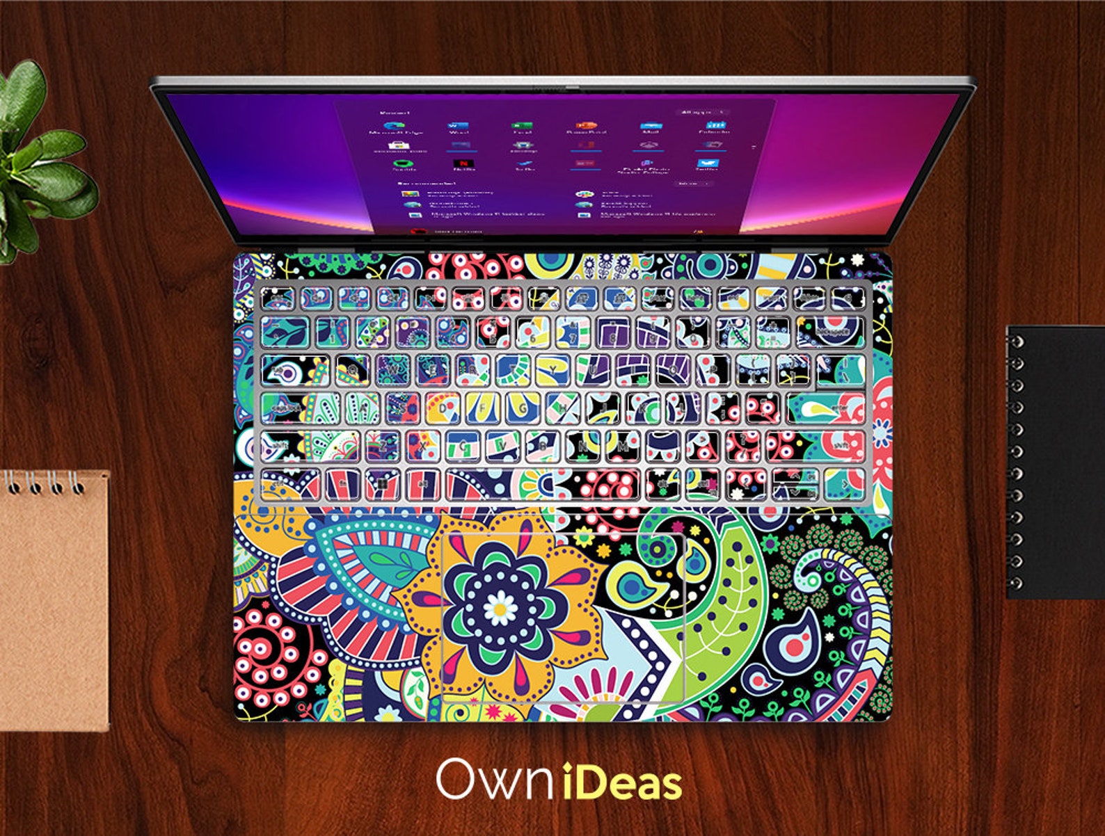 DELL Inspiron 15 Decal, Vivid Pattern Style Personalized Customizable ...