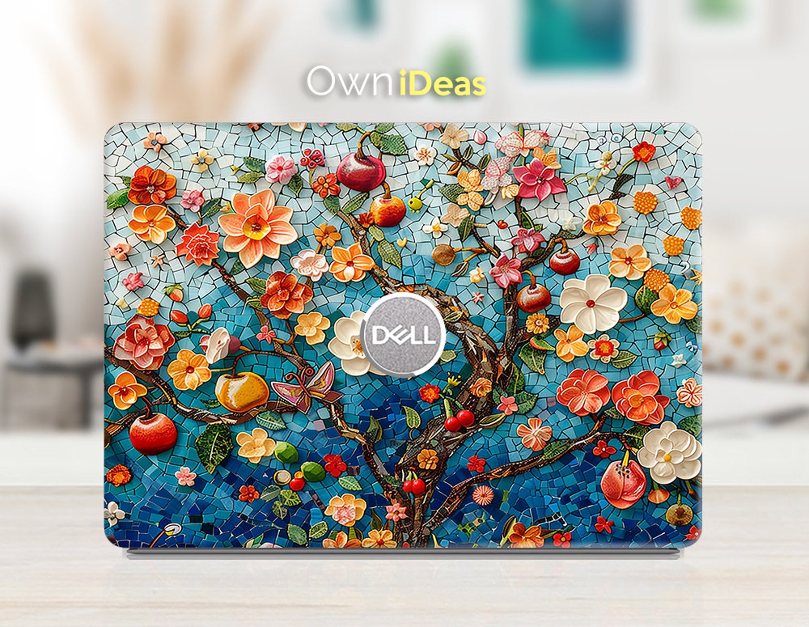 Dell Laptop Protective Skin Beautiful Small Flower Design Custom ...