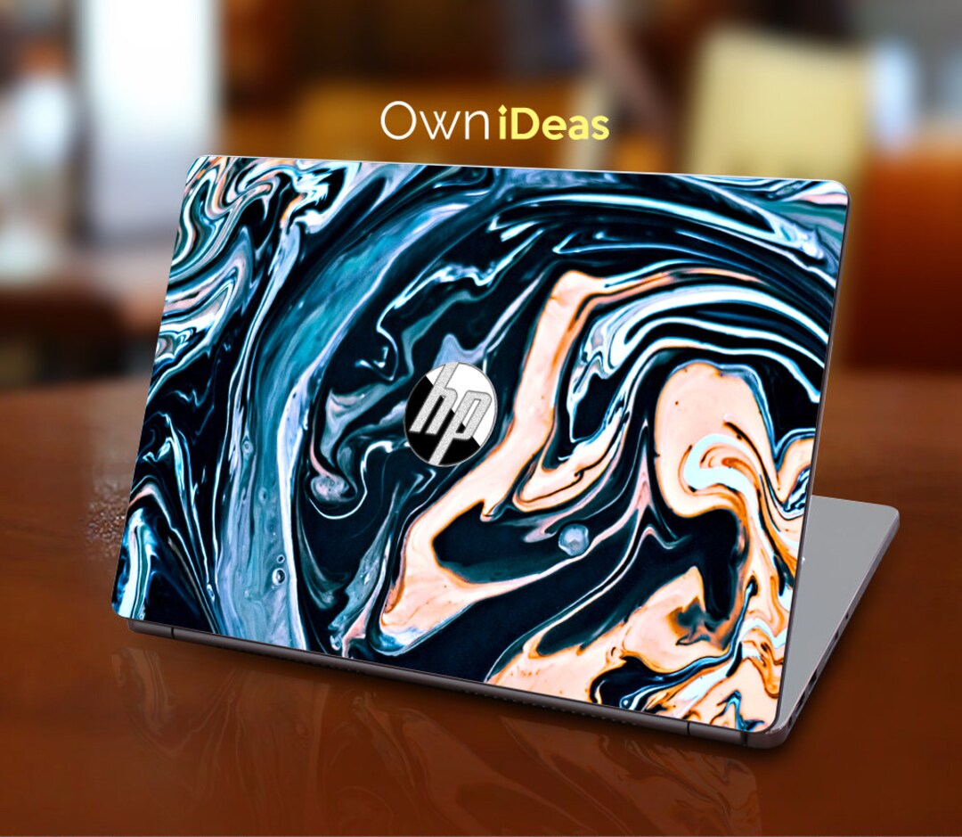 Hp Laptop Skins, Unique Blue Design,personalized Gift, Fits Hp Spectre ...