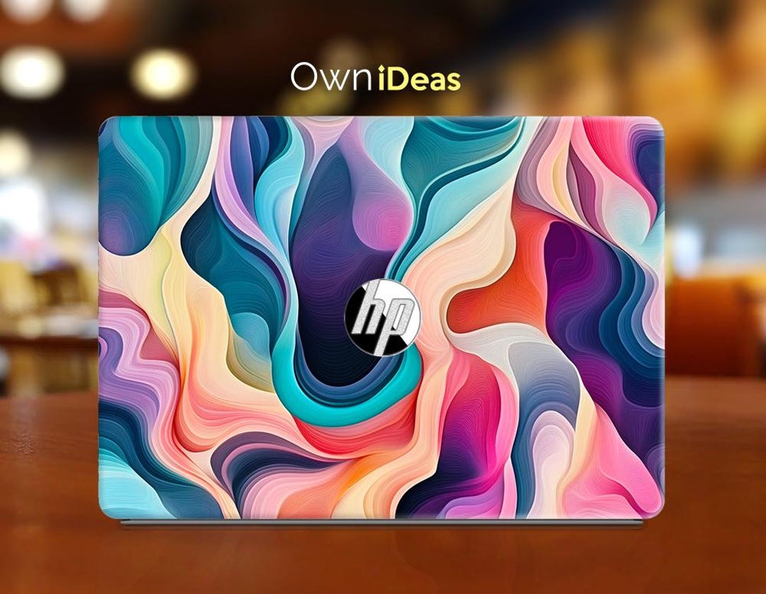 Hp Probook Laptop Decal Colorful Line Pattern Personalized Gift Vinyl ...