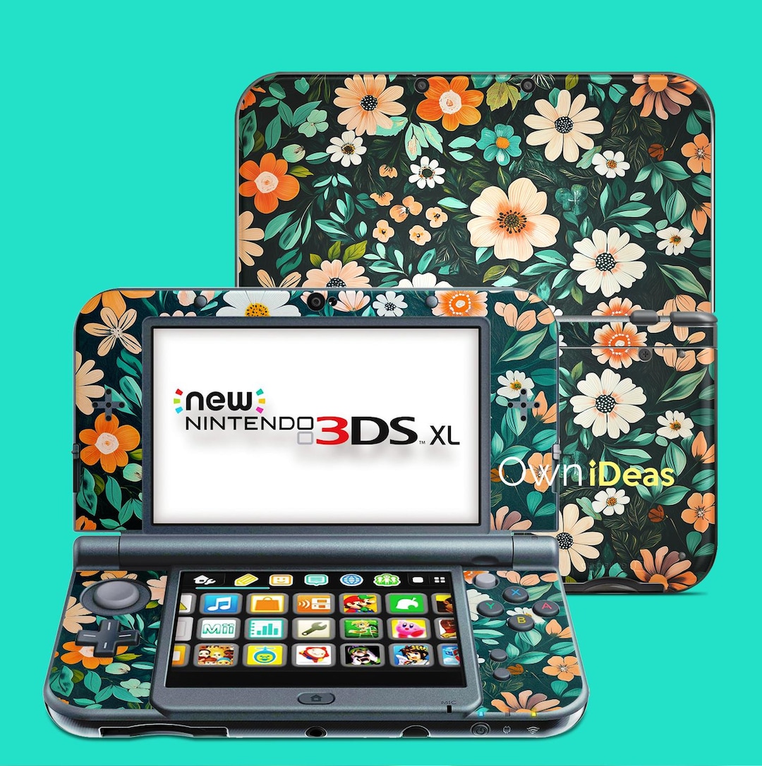 Nintendo New 3DS Decal With Transparent Shell Colorful Feast Design ...