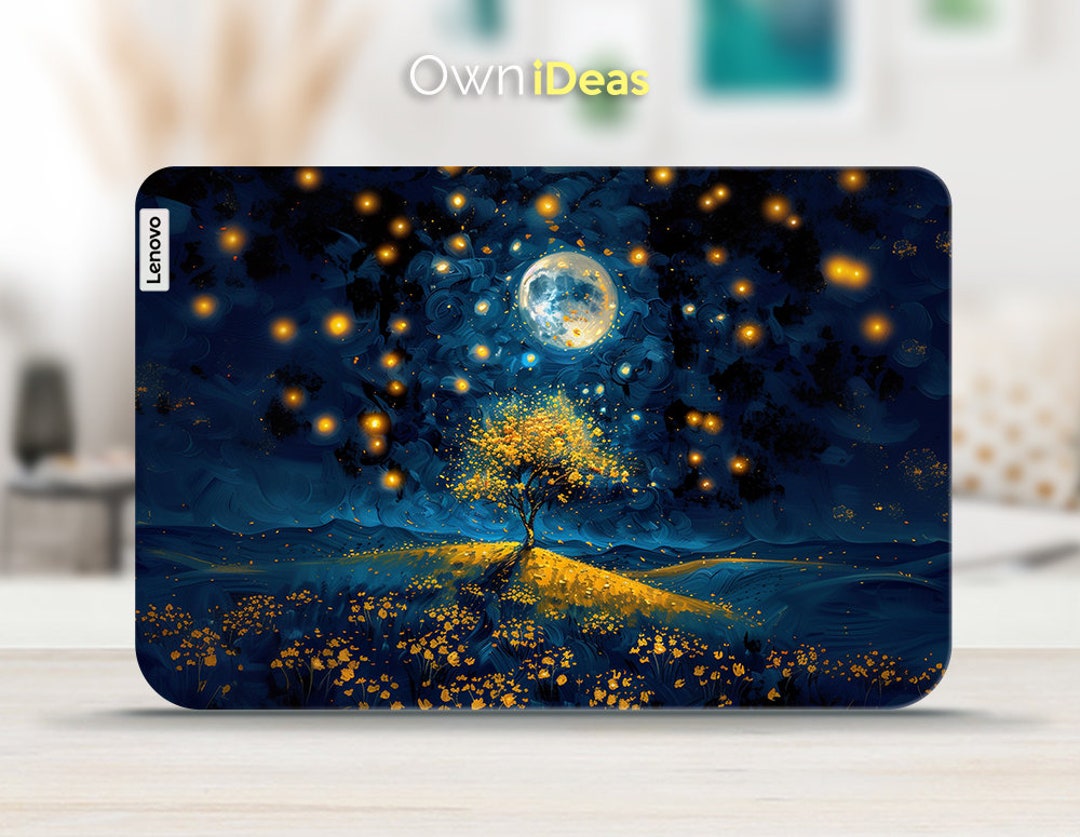 Lenovo Gaming Laptop Vinyl Sticker Firefly Tree Design Personalized ...