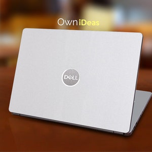 Dell Laptop Skin Silver Solid Color Unique Customizable Gift Custom ...