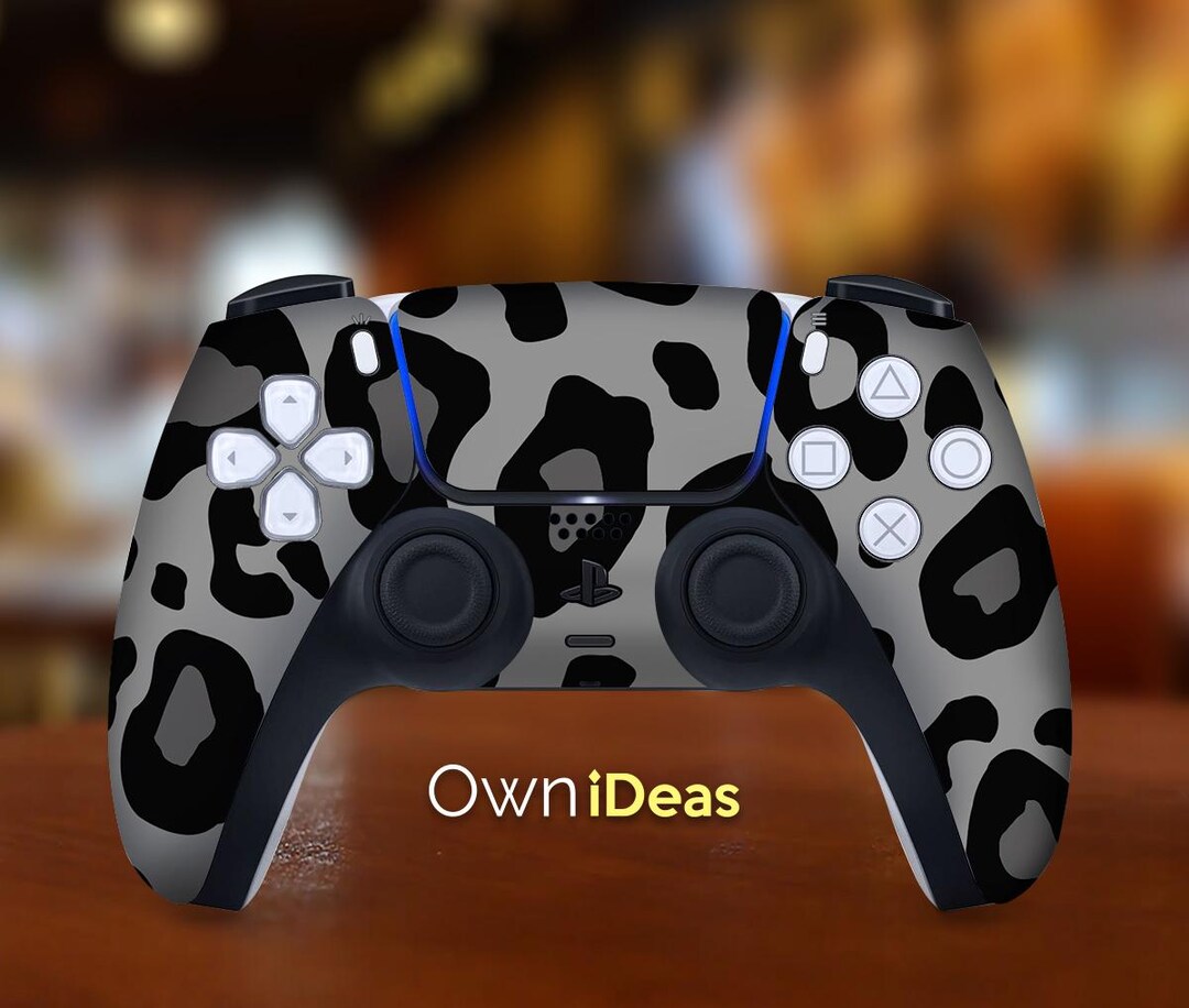 Playstation 5 Custom Protective Case Black Spot Design Customizable ...