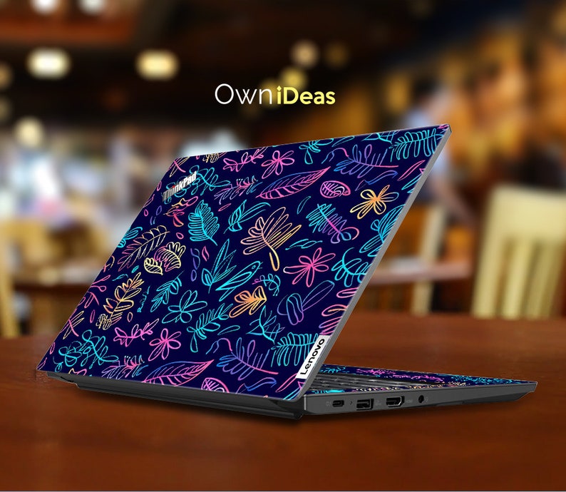 Lenovo Ideapad Slim Laptop Decal Simple Style Feather Design ...