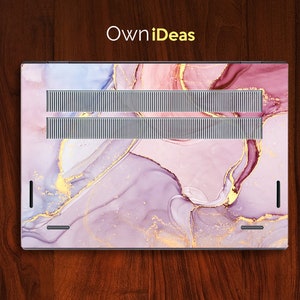 Dell Laptop Skins With Pink Marble Texture Design Personalized Gifts ...