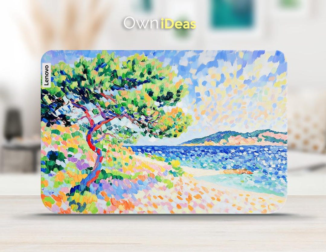 Lenovo Laptop Skin Oil Painting Pointillism Design Personalized Gift ...