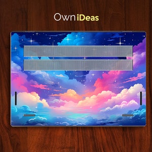 Dell Laptop Skin Cute Decal Aesthetics Whimsical Skyline Stickers ...