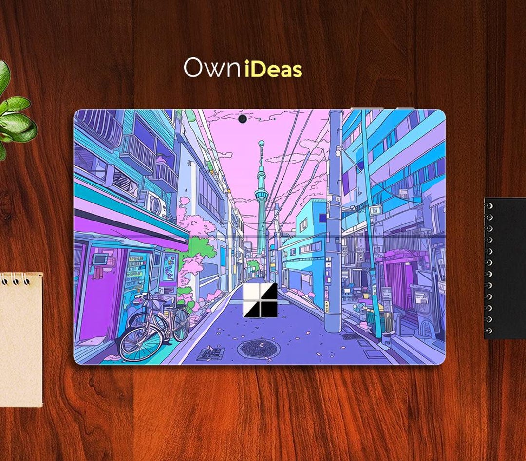 Surface Pro Skin Purple Street Pattern Custom Personalized Gift for ...