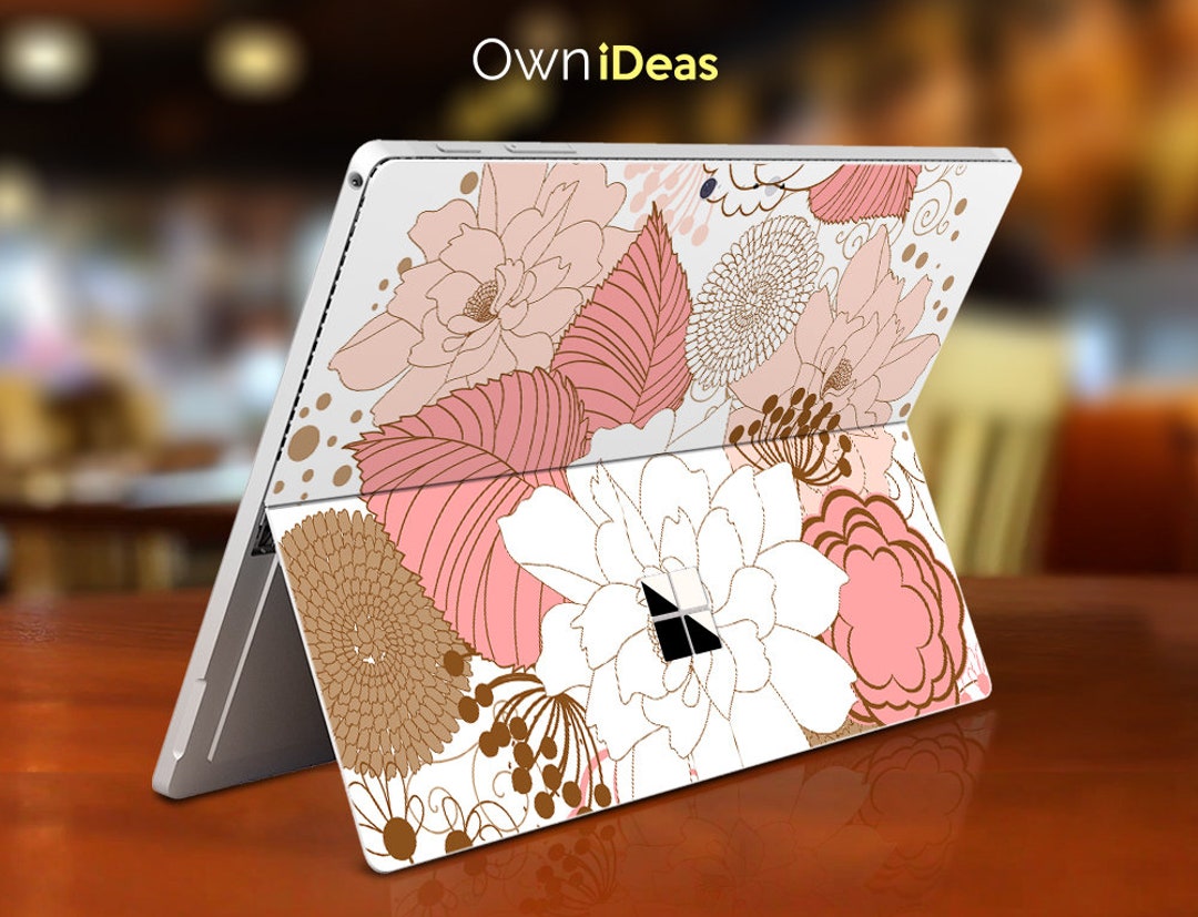Surface Pro Go Decals Color Flowers Pattern Design Personalized Gift ...