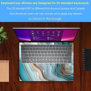 HP Laptop Vinyl Sticker Art Design Blue Texture Design Personalized ...