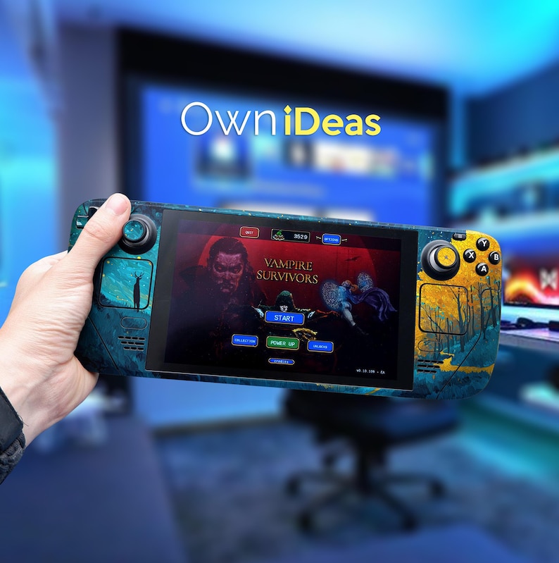 Steam Deck Grip Skin Steam Deck Custom Skin Fantasy Night Forest Design ...