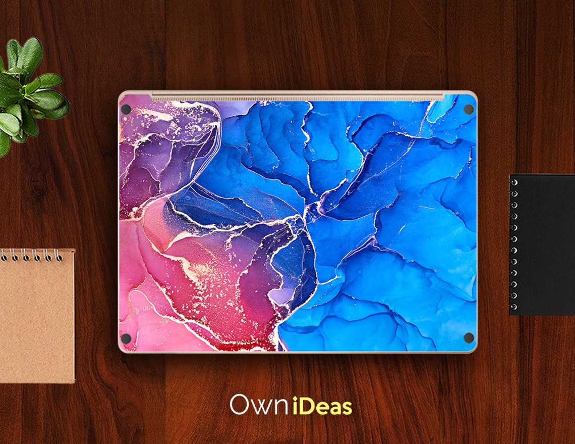 Surface Book 2 15-inch Pink Blue Color Customizable Personalized Gift ...