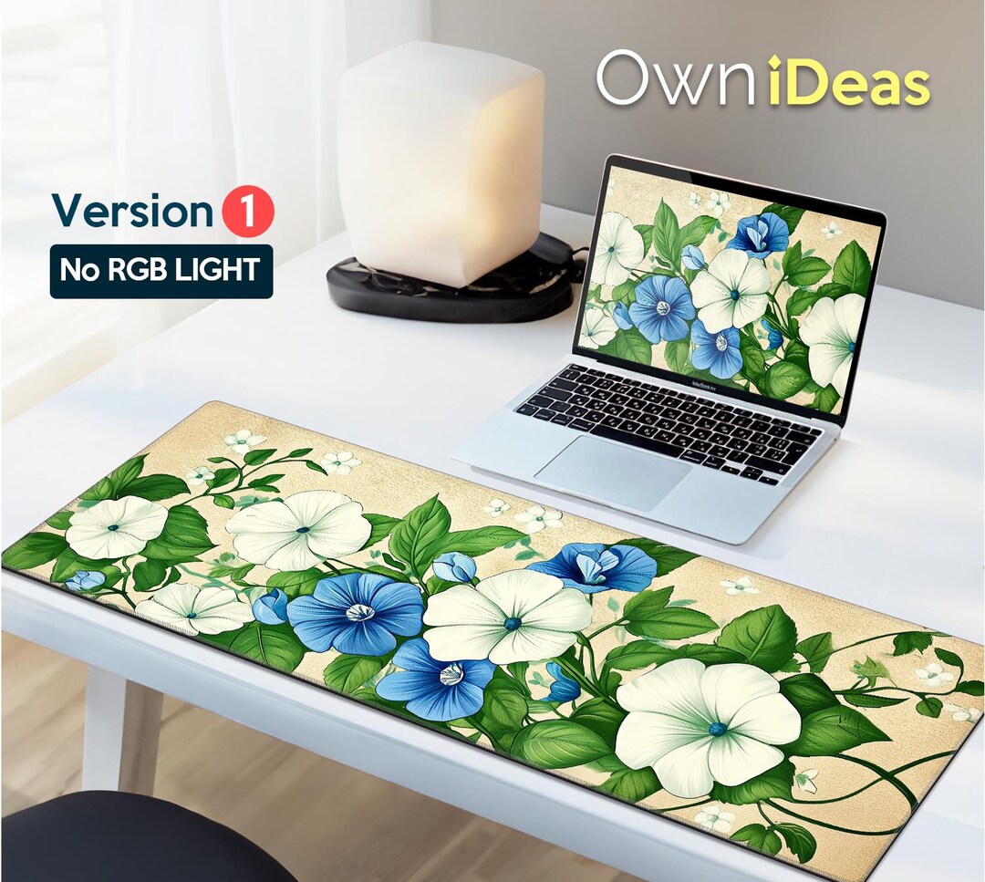 Plant Mouse Pad Office Supplies Flower Pattern Personalized Desk Mat ...