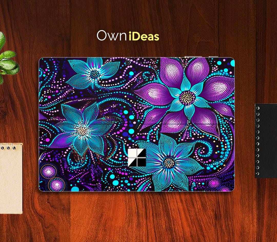 Surface Pro Skin Unique Flower Pattern Personalized Gift for Her for ...