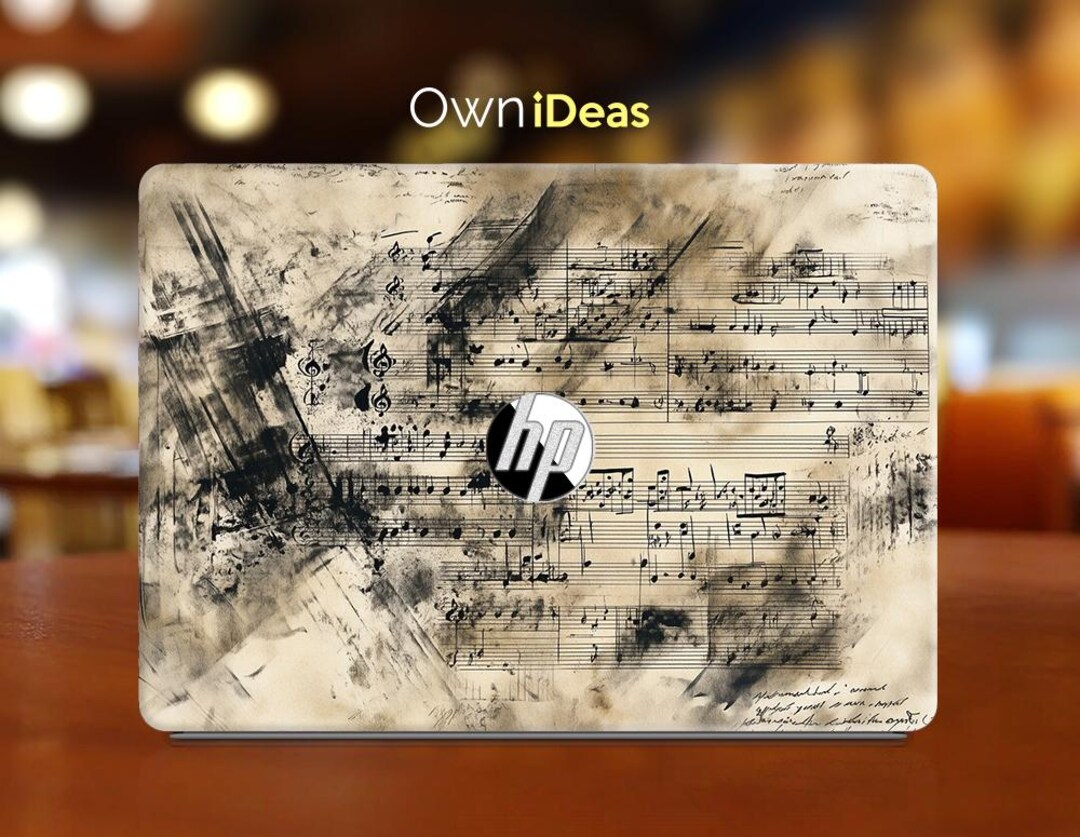 Hp Zbook 14 Laptop Decal Music Score Pattern Personalized Gift Vinyl ...