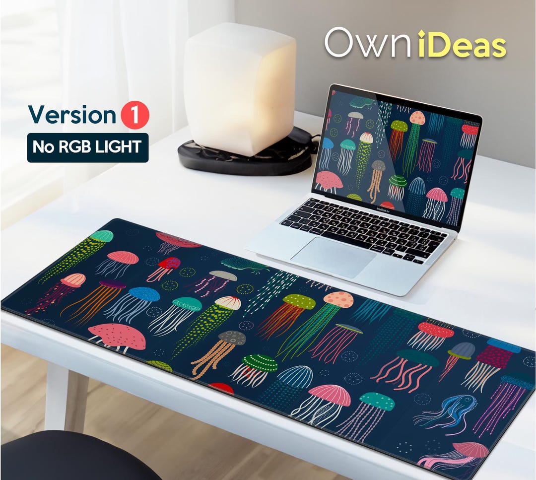 Cute Desk Pad Unique Jellyfish Design Desk Pad Office Accessories ...