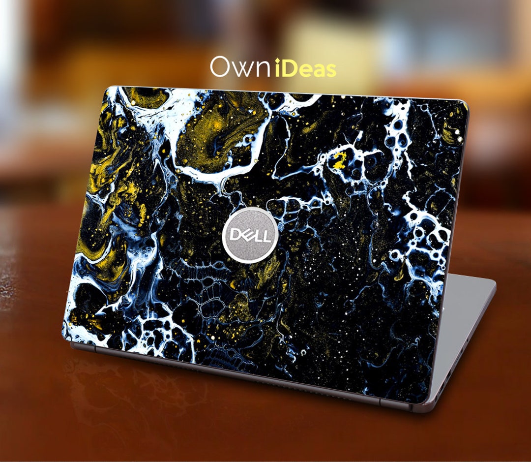 Dell Skin, Laptop Sticker,black Cool Design, Personalized Gift, Fits ...