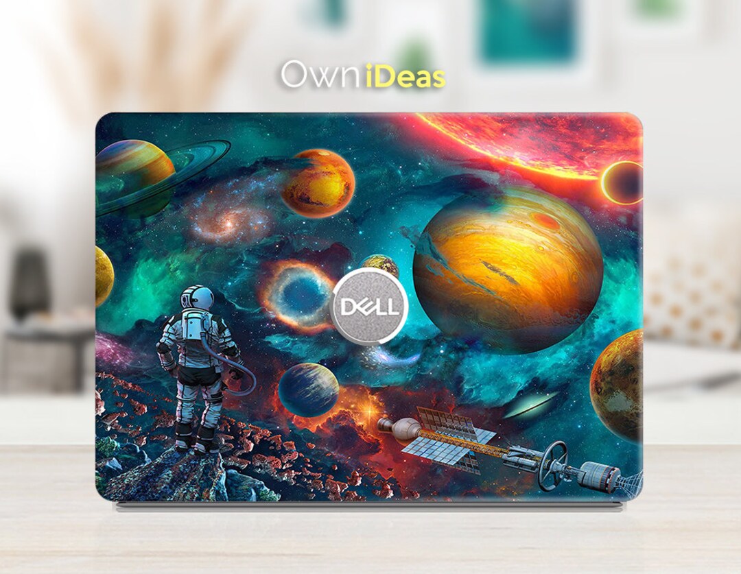 Dell Laptop Skins Starry Sky Astronaut Personalised Gift for Him Unique ...