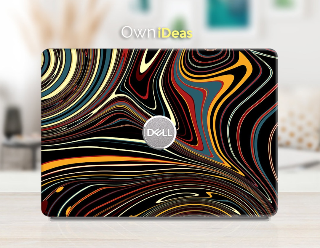 Dell Skin Precision 5530 Skin, Xps 15 9510, Abstract Curve Pattern ...