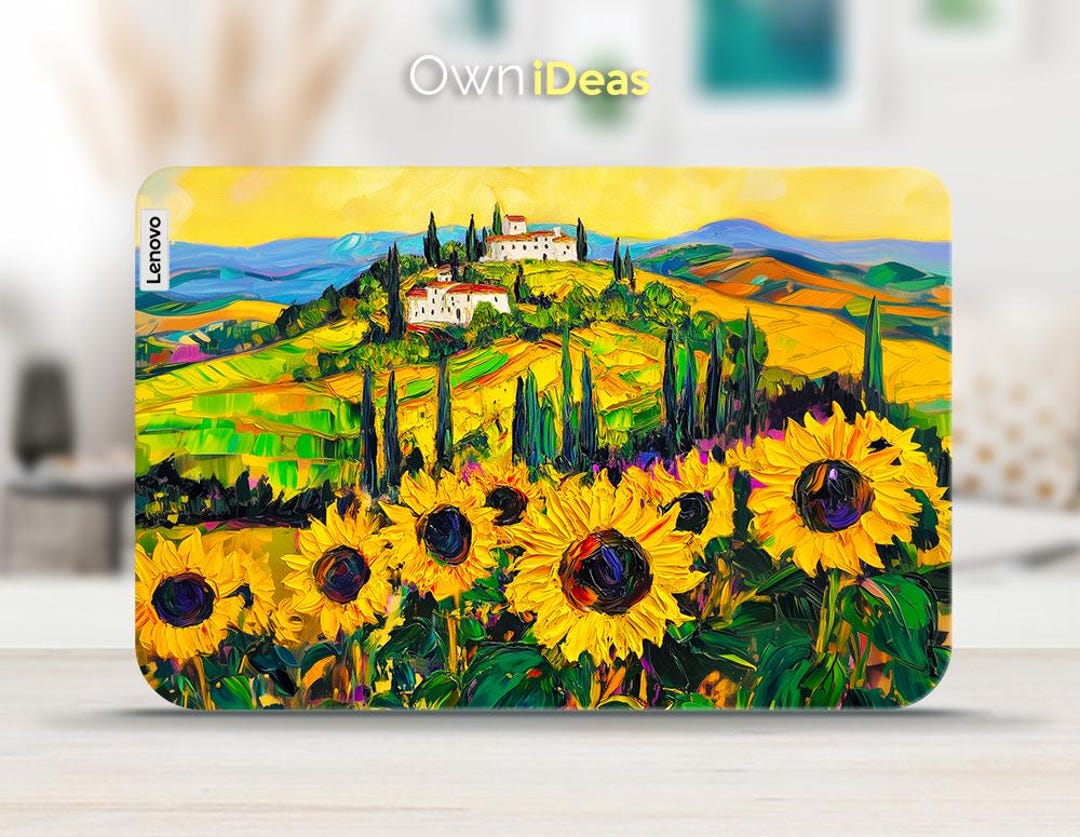 Lenovo Legion Laptop Decal Oil Painting Sunflower Design Personalized ...