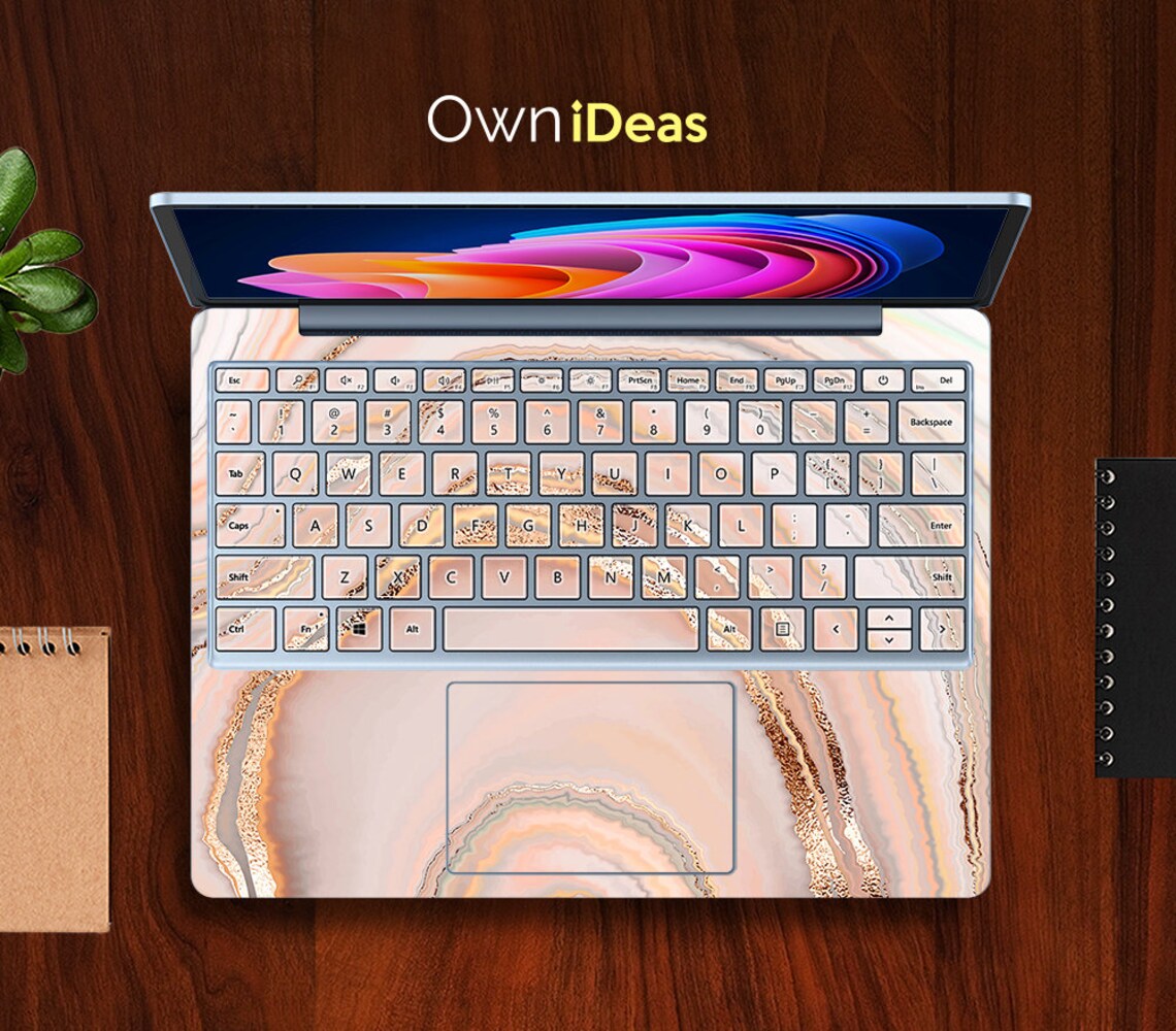 Surface Book Skin Pink Marble Texture Customizable Wedding Gifts for ...