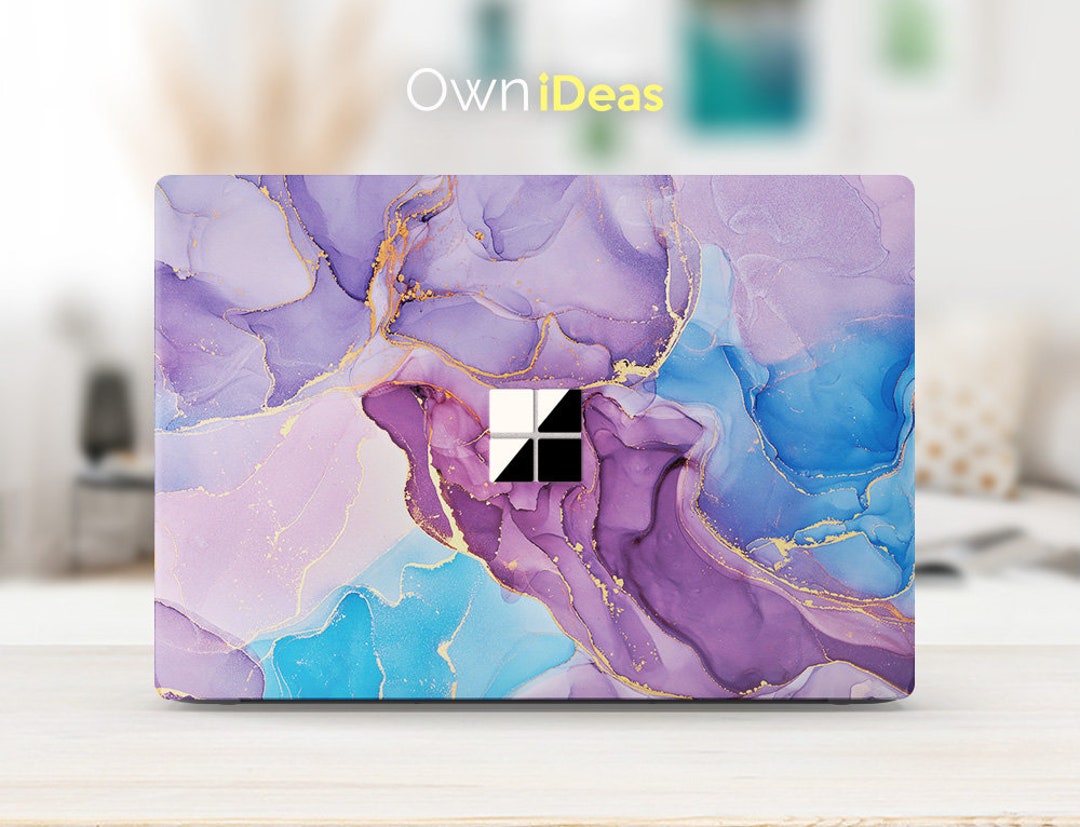 Surface Book Universal Skin Accessories Valentine Gift Purple Marble ...