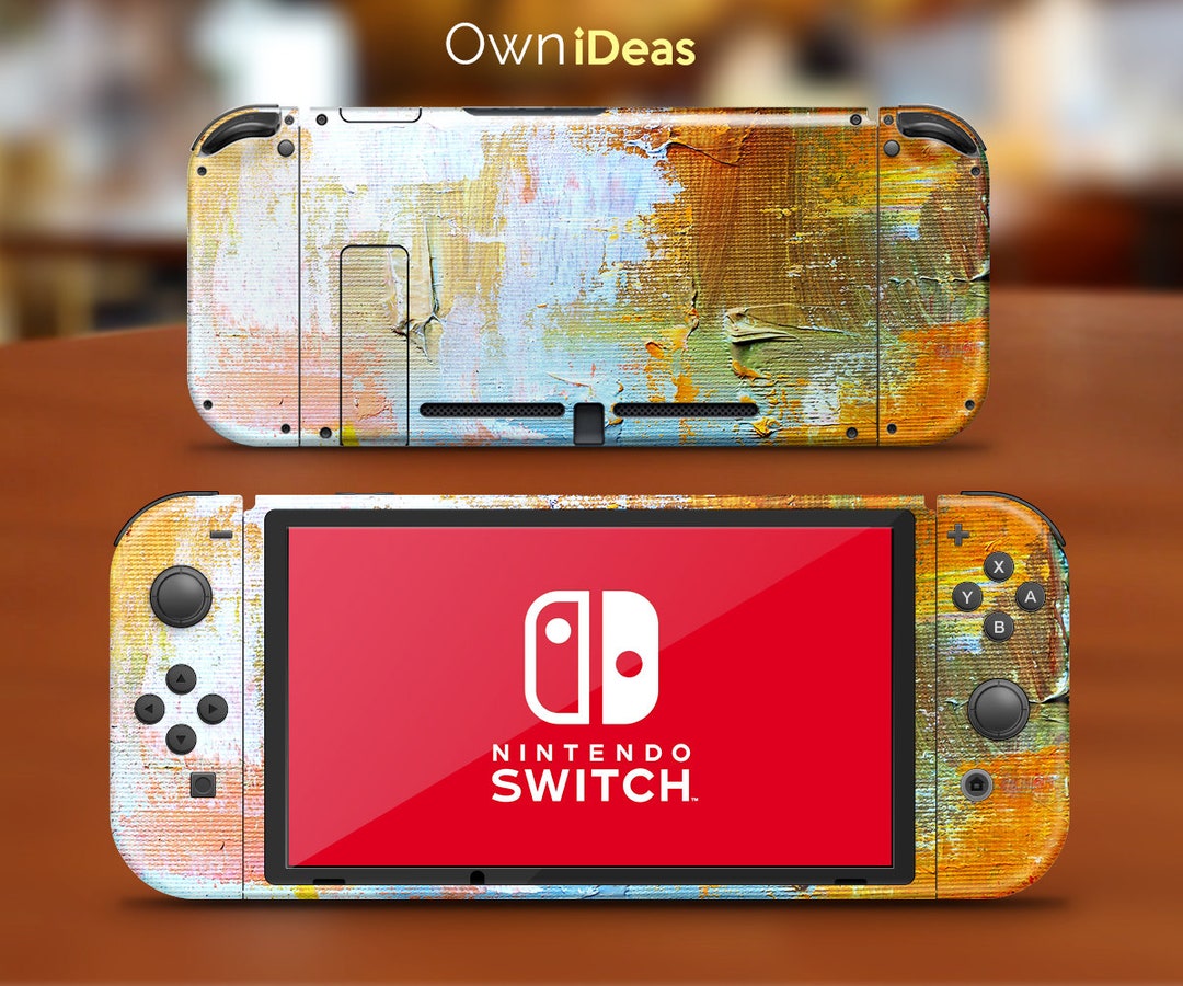 Nintendo Switch Lite Skins, Abstract Oil Painting Design Personalized ...