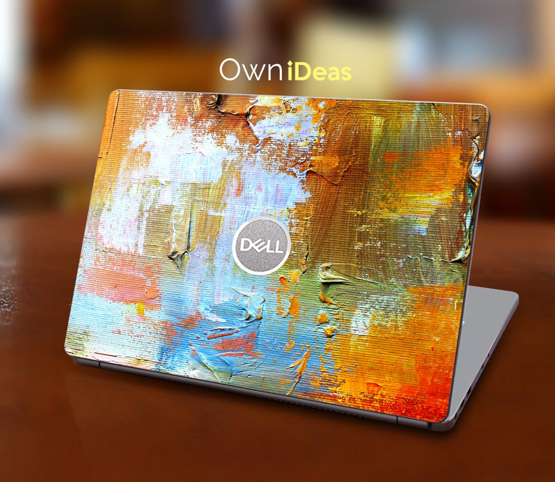 Dell Laptop Protective Skin, Abstract Oil Painting , Personalized ...