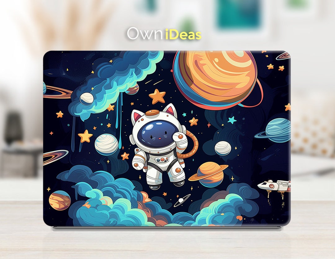 Dell Laptop Sticker Cute Astronaut Design Custom Decal Personalized ...