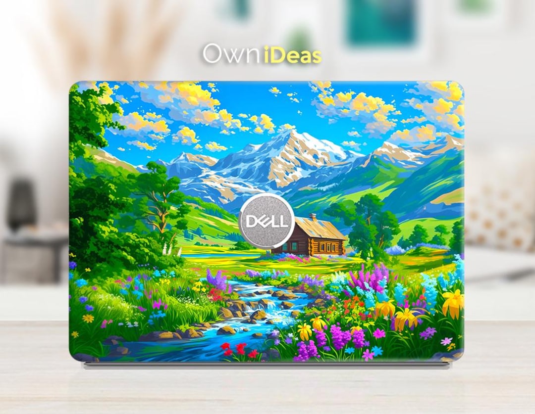 Dell Alienware Laptop Sticker Green Grass Landscape Pattern Custom ...