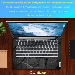 Lenovo Yoga Laptop Thinkpad Sticker Black Geometry Design Personalized ...