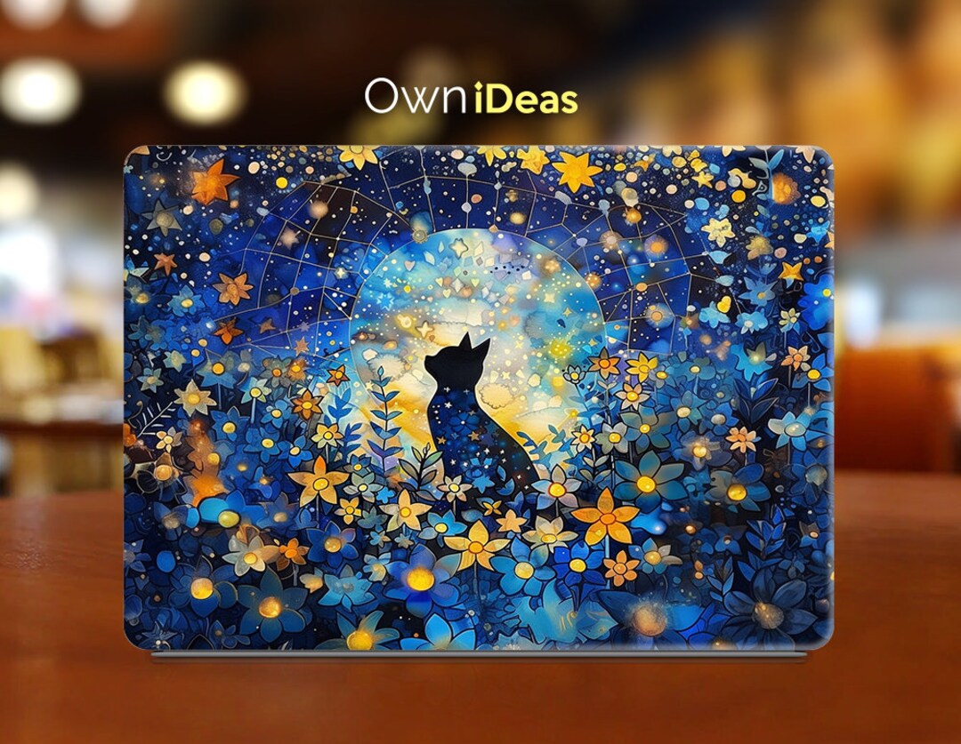 HP Laptop Sticker Art Design Cat Pattern Personalized Thank You Gift ...