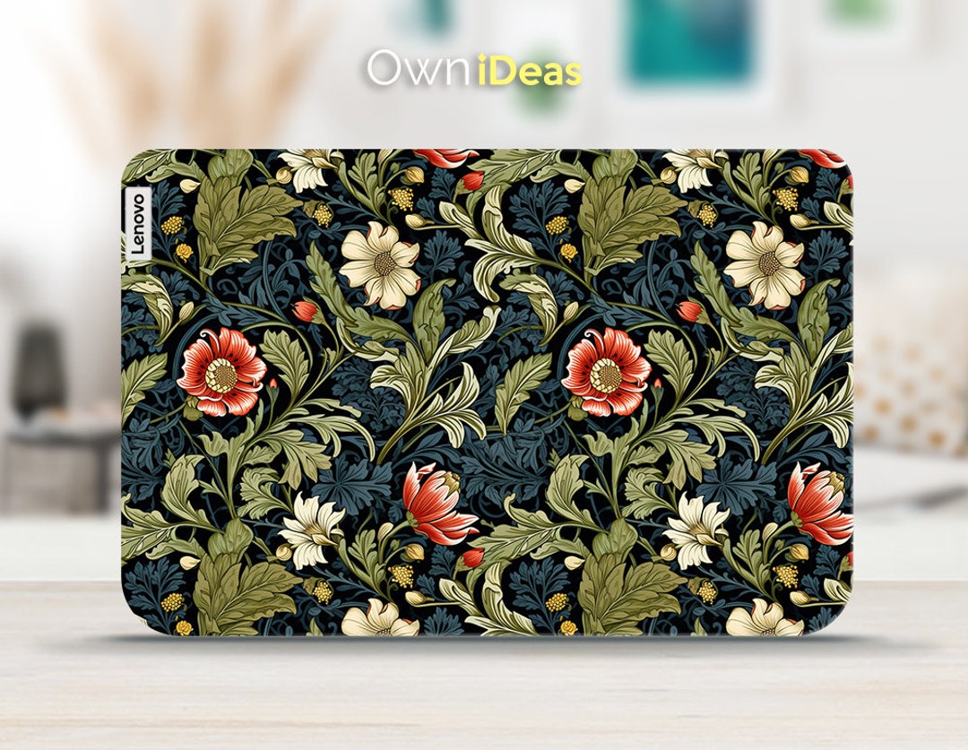 Lenovo Yoga Skin Convertible Laptop Green Aesthetic Flowers ...
