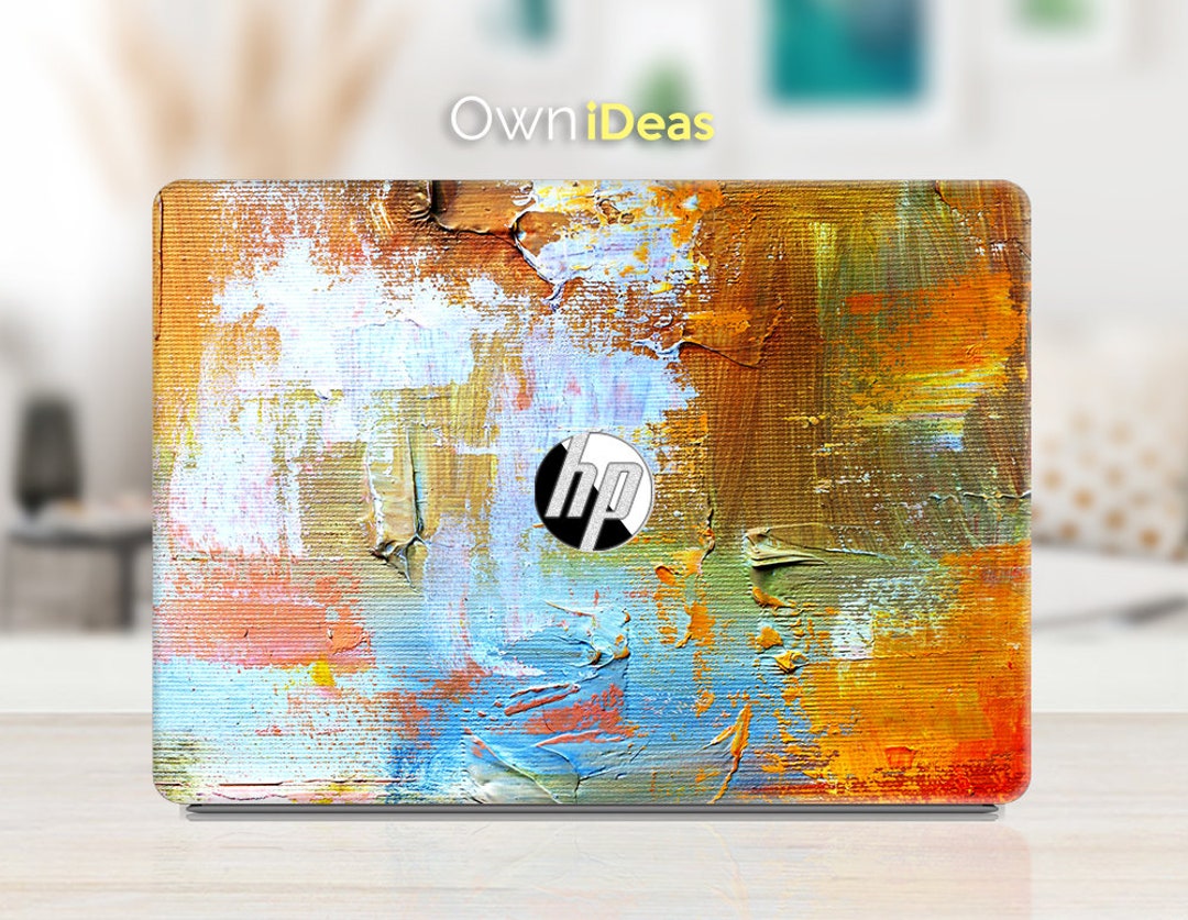 Hp Laptop Skin, Abstract Oil Painting, Personalized Gift, Fits HP ...