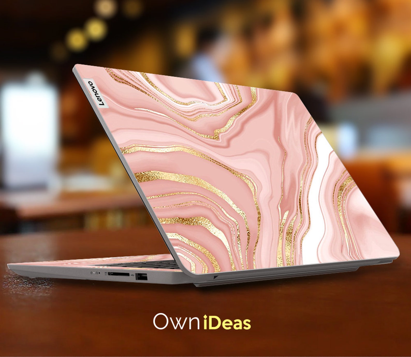 Lenovo Thinkpad Skin Pink Marble Design Personalized - Etsy