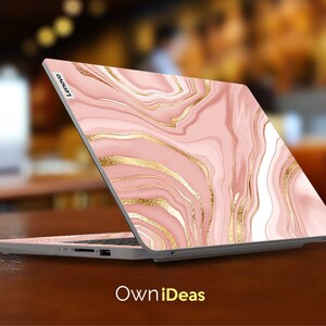 Lenovo Thinkpad Skin, Pink Marble Design Personalized Customizable Gift ...