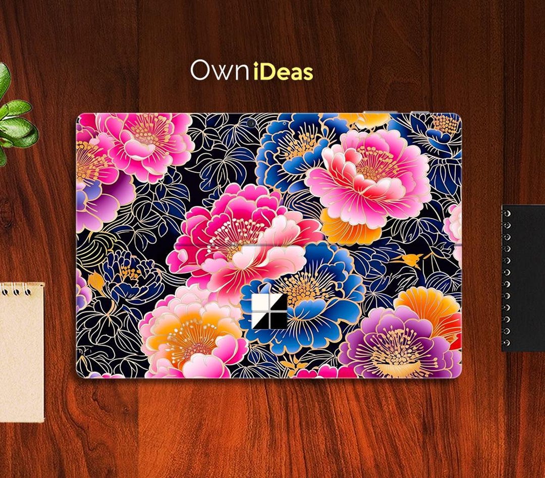 Surface Pro Skin Beautiful Flower Pattern Personalized Gift for Her for ...