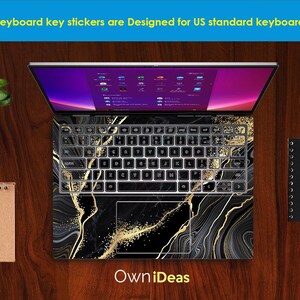 Dell Laptop Skin, Dell Xps 9430 Skin Black Gold Classic Design ...