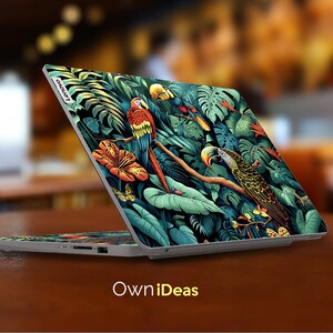 Lenovo Laptop Sticker Laptop Skin Green Plant Bird Design Cool Gift for ...