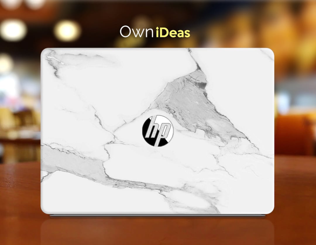 Victus Laptop Skins, White Marble Design, Personalized Gift, Fits Hp ...