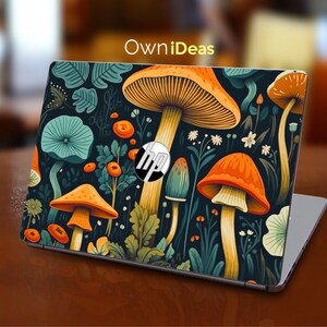 Hp Laptop Skin Fungi-inspired Patterns Design Custom Decal Personalized ...