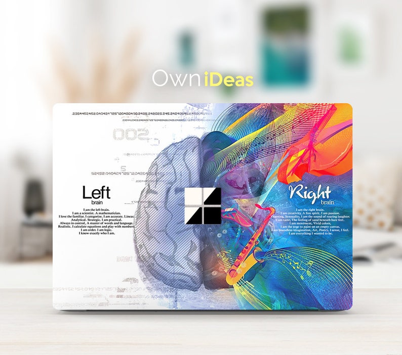Surface Laptop Studio Protective Skin Personalized Gift Brain Design ...