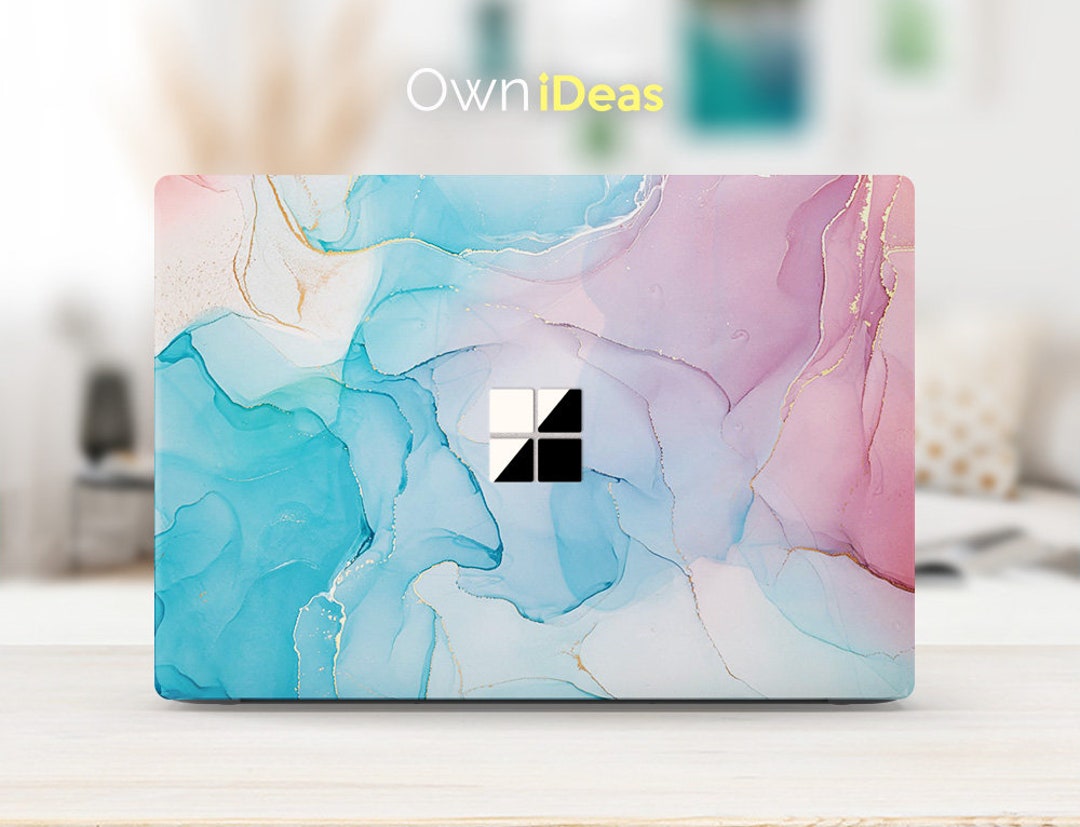Personalized Gifts for Her, Laptop Decal, Unique Marble Style Design ...
