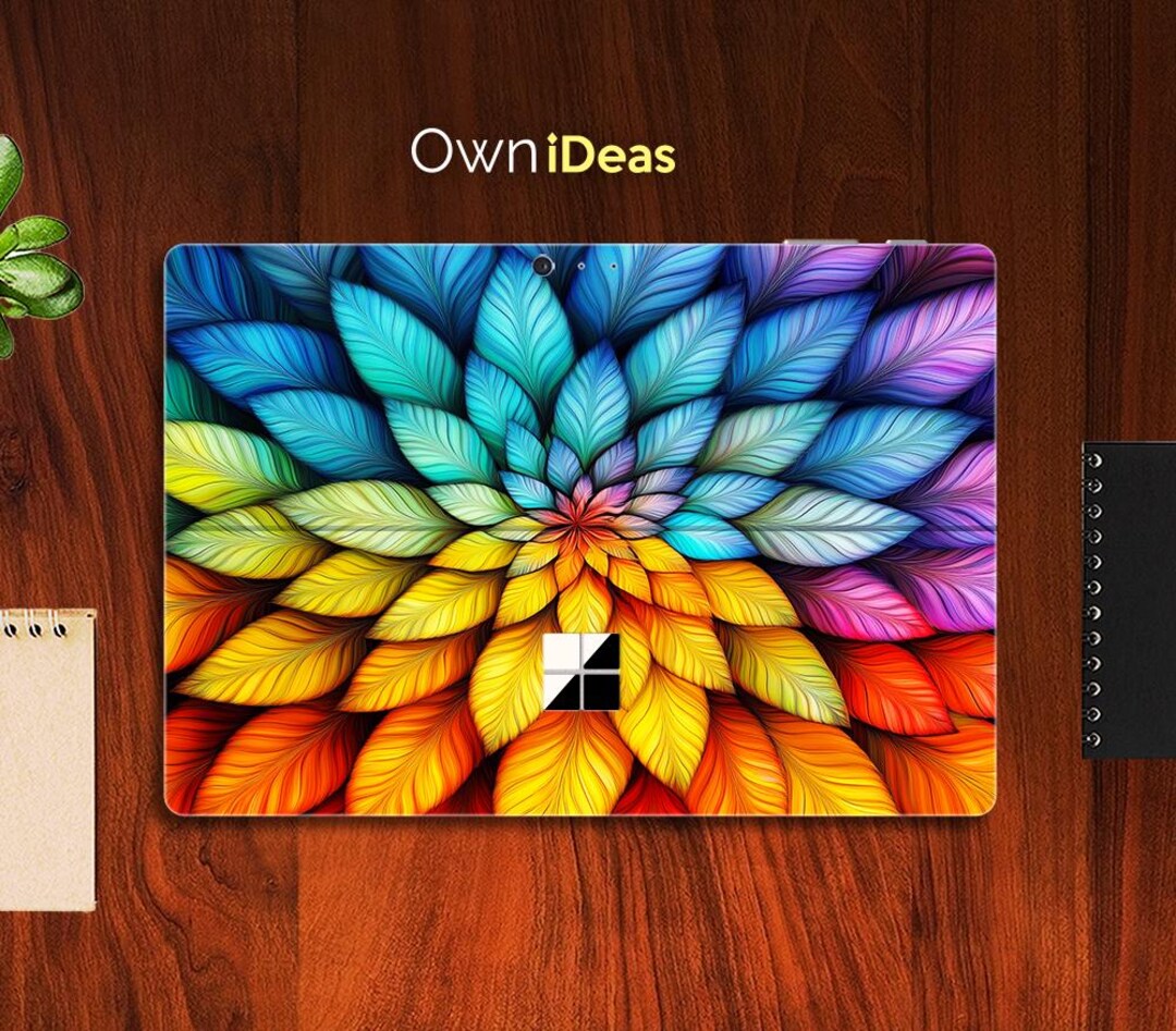 Surface Pro 9 Skin Leaf Pattern Custom Personalized Gift for Surface ...