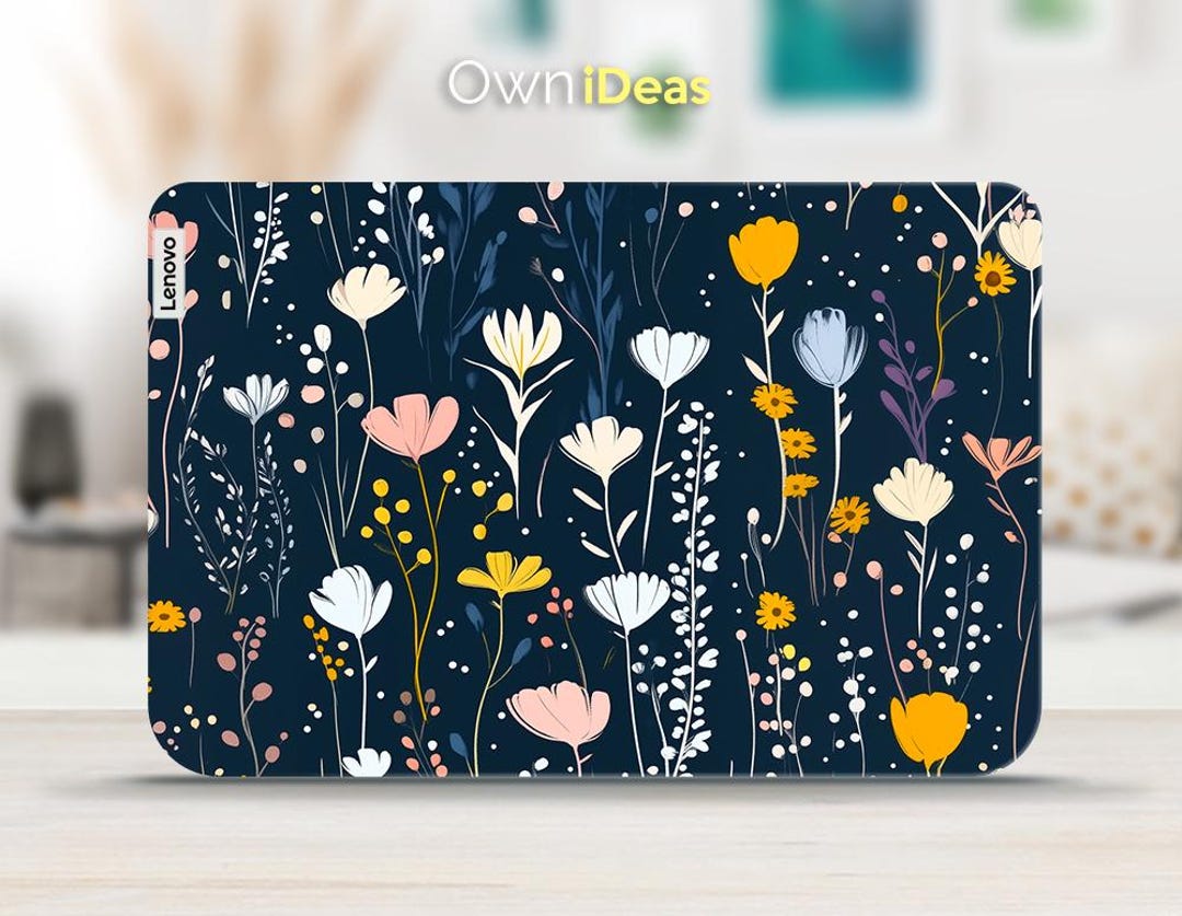Lenovo LOQ 15 Laptop Decal Colorful Flower Pattern Personalized Gift ...