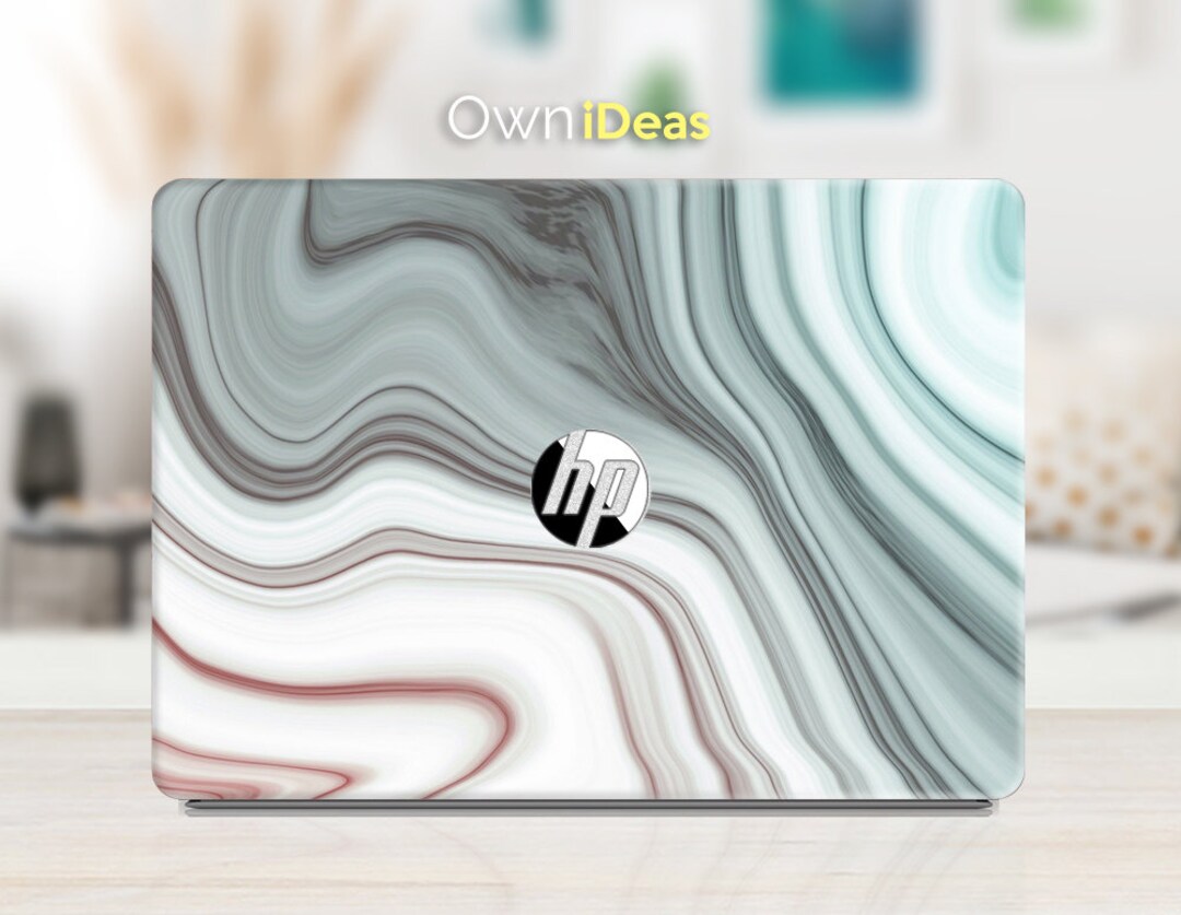 Hp Laptop Skin, Marble Texture Design Personalized Gift, Fits HP ...