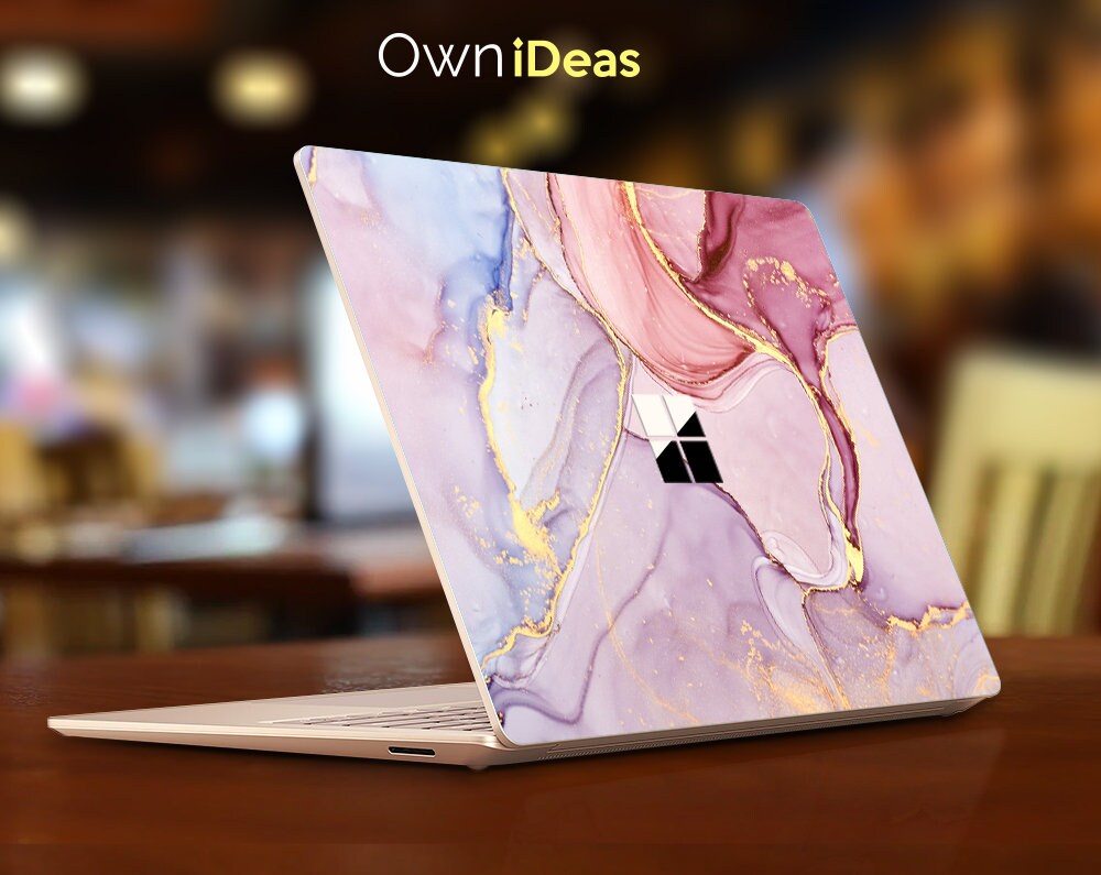 Surface Skin Custom Decal Pink Marble Design Customizable Personalized ...