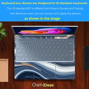Surface Book Laptop Sticker Abstract Curve Customizable Personalized ...